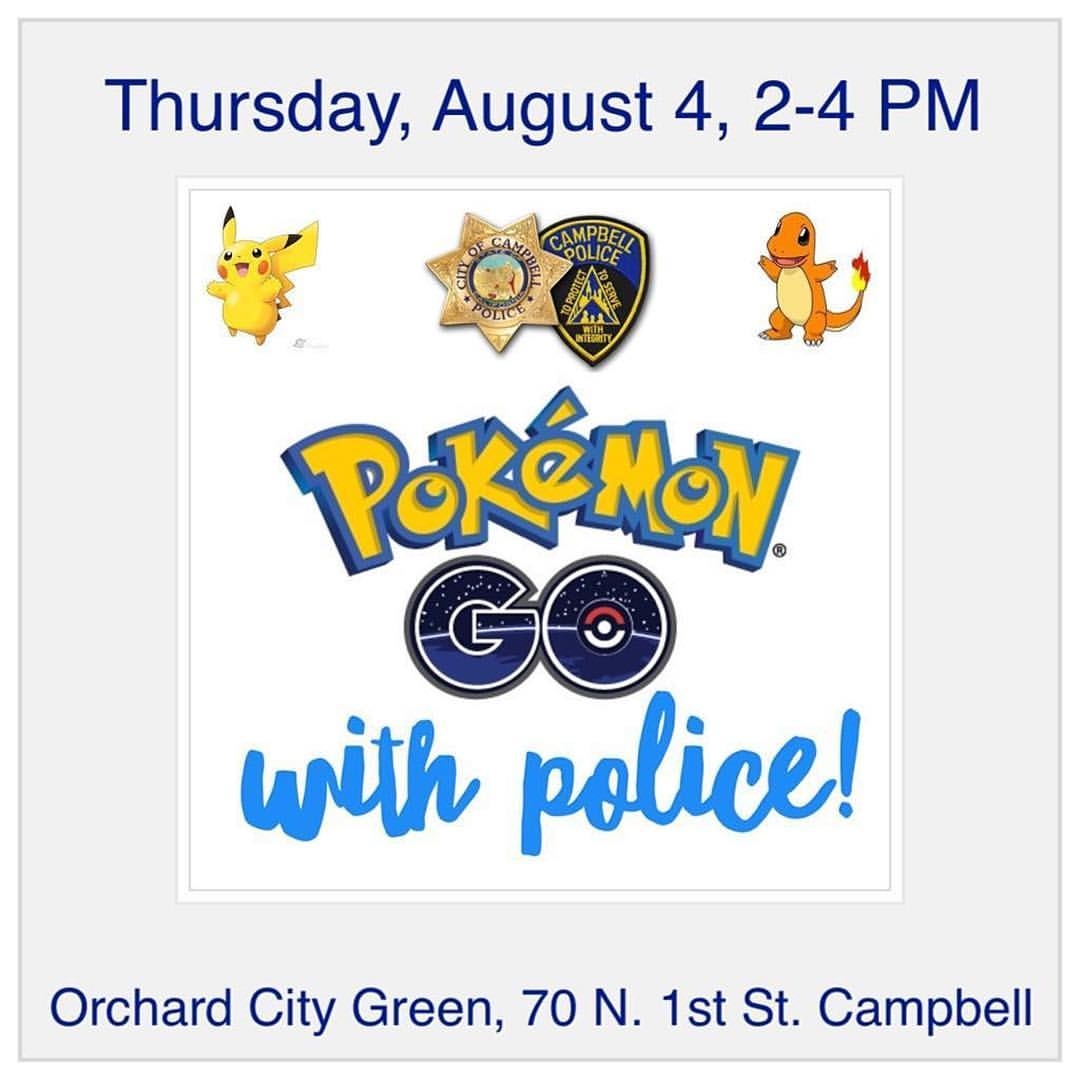 Pokemon Go with Police! | Downtown Campbell