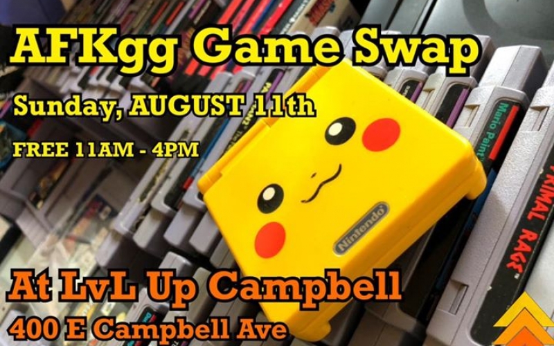 Video Game Swap Meet at Lvl Up | Downtown Campbell