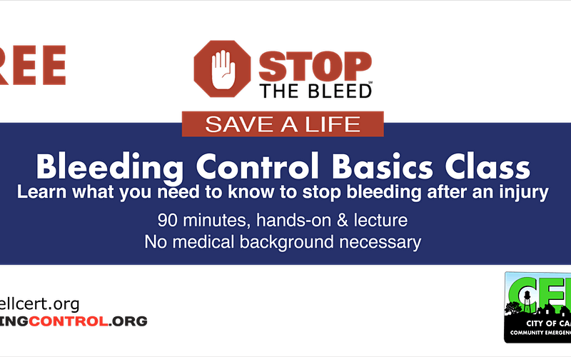 Stop The Bleed: Bleeding Control Basics Online | Downtown Campbell