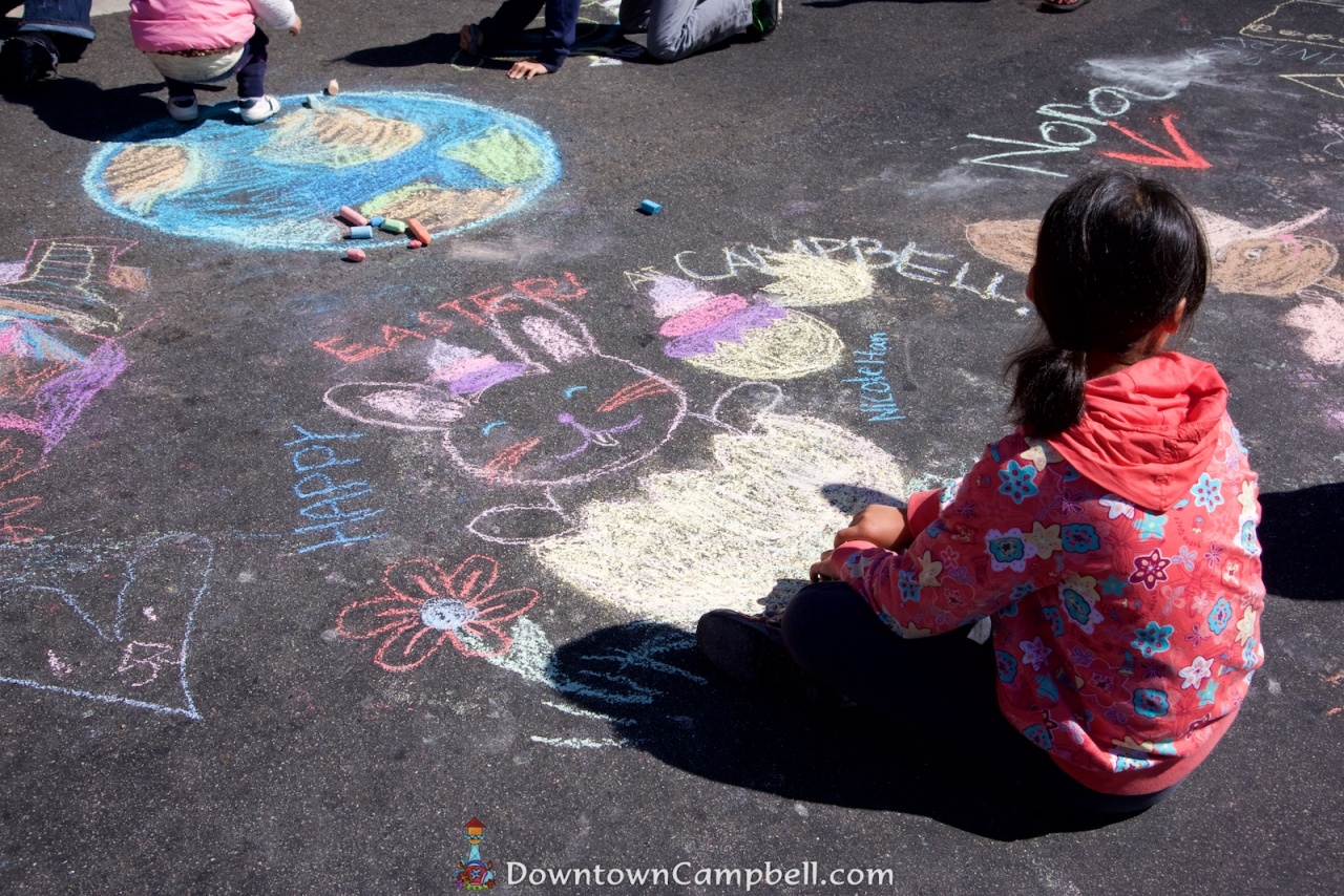 Bunnies and Bonnets Chalk Art Contest | Downtown Campbell